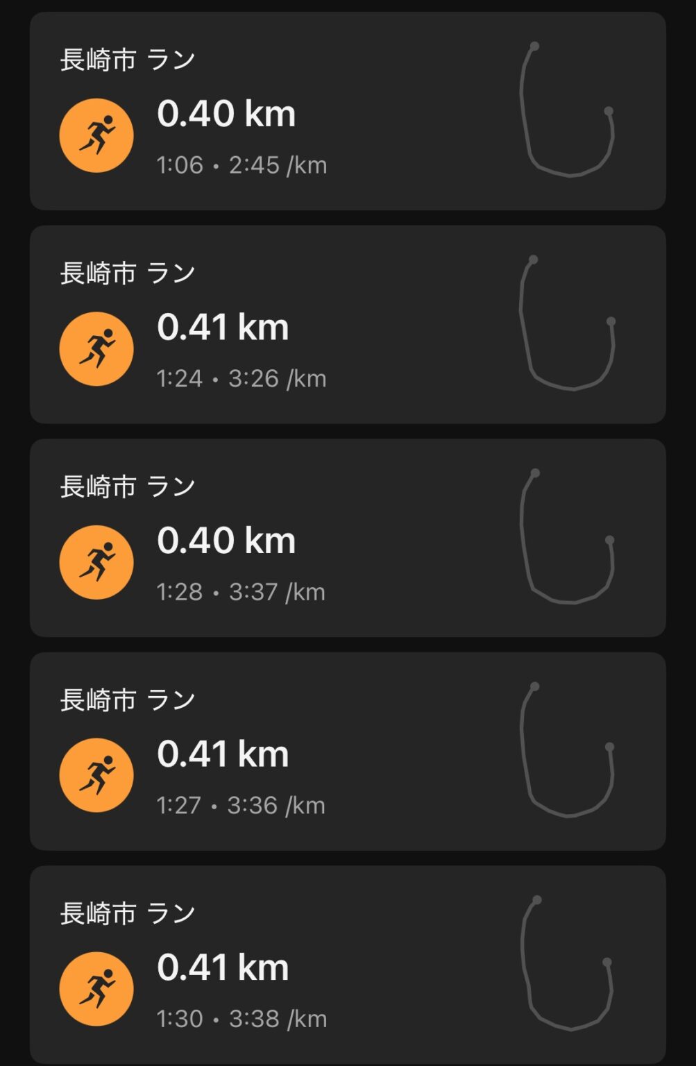 水曜二部練：朝1000m+400m×5本、夕方：400m×10本+200m×3本：曇りで若干暑さは和らぐ！＆8/6の広島原爆の日の長崎の爆心地公園 - ランニングライフ：目指せ自己ベスト！